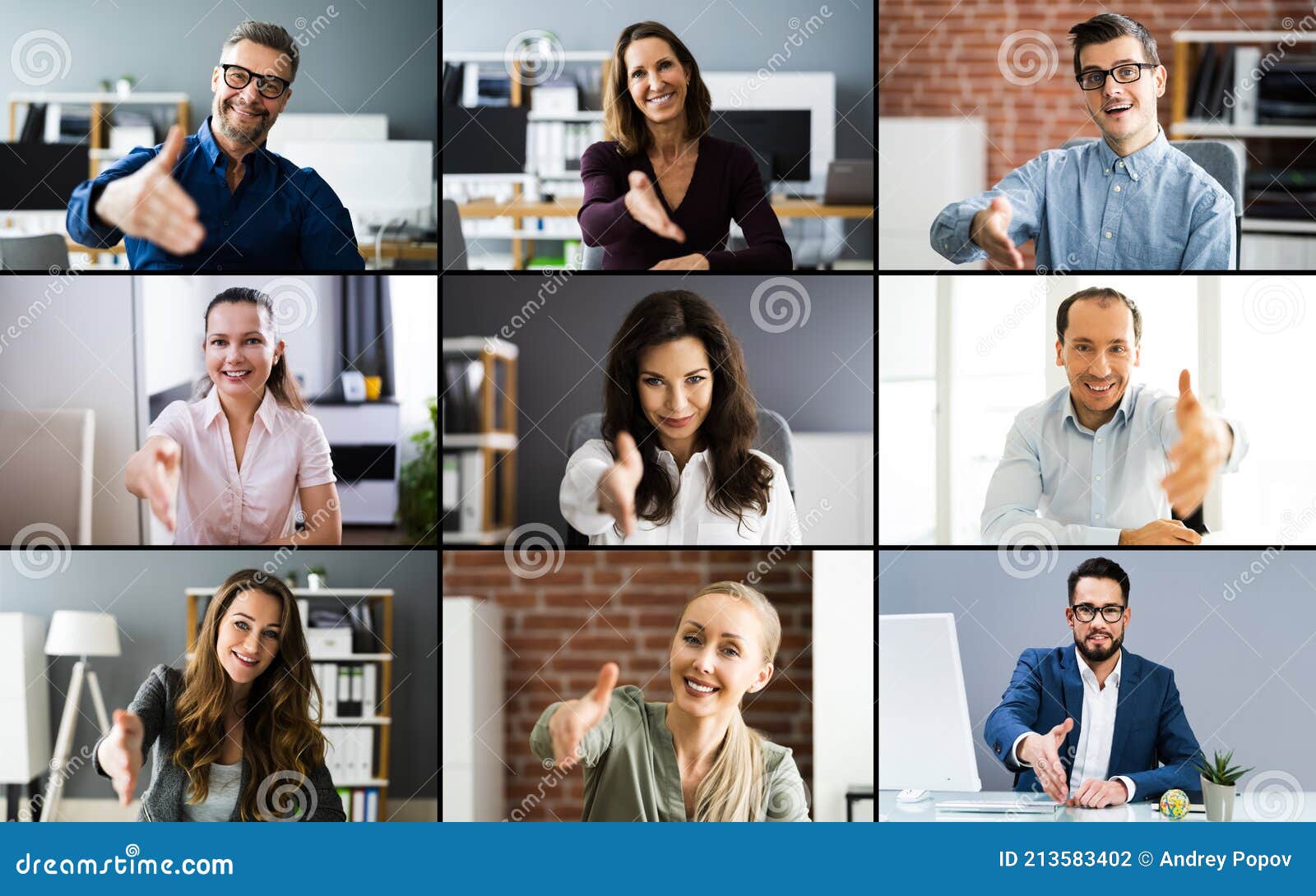 Video Conferencing Call stock photo. Image of success - 213583402