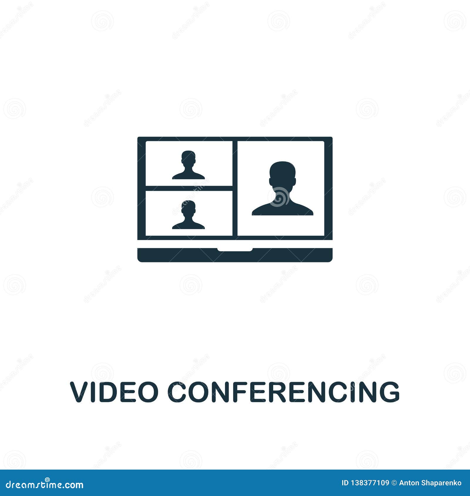 Video Conferencing Icon. Premium Style Design, Pixel Perfect Video ...