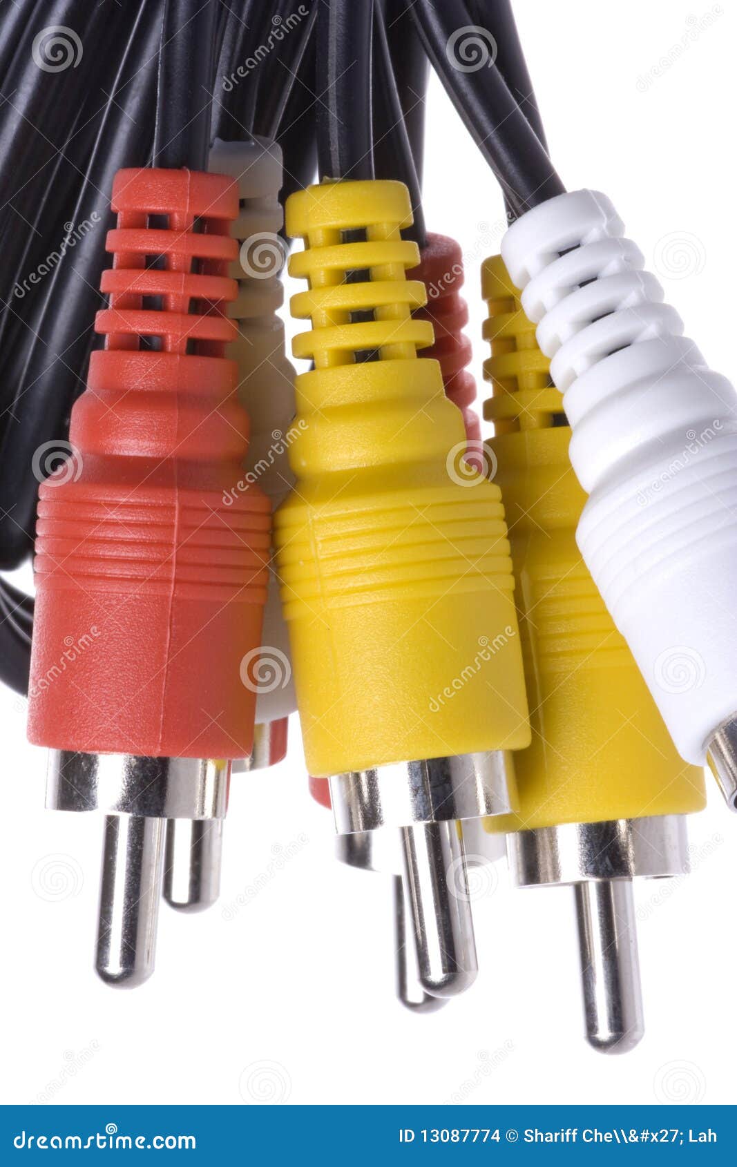 Video Cords Isolated stock photo. Image of wires, video - 13087774