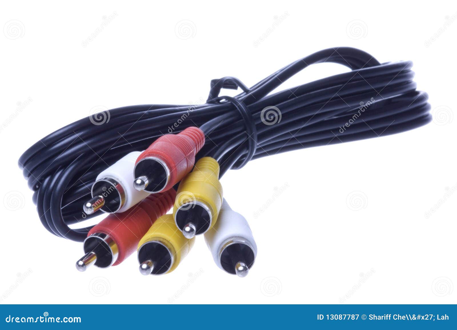 Video Cords Isolated stock image. Image of interconnect - 13087787
