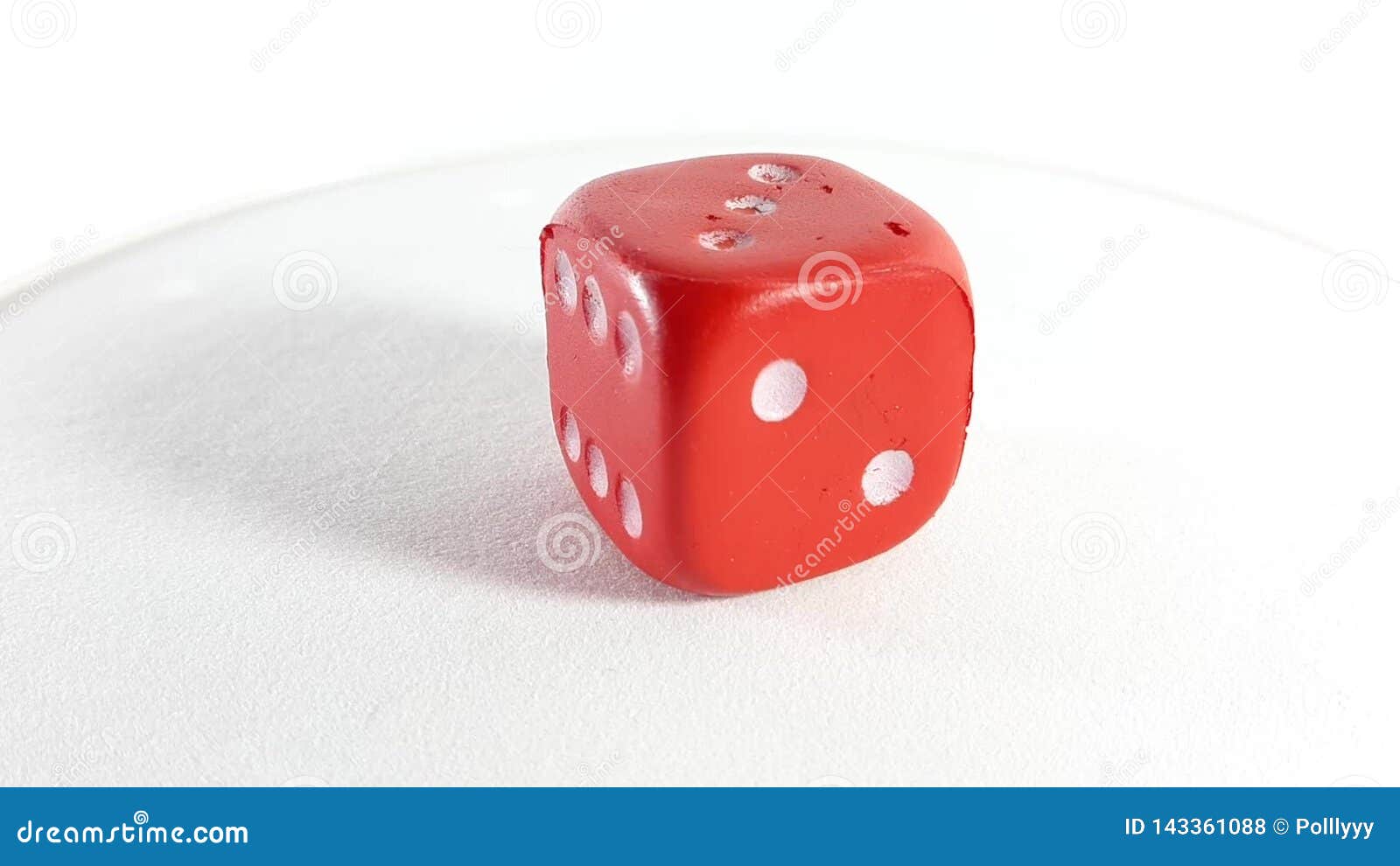 Video 360 Degrees, Red Dice. Type of Dice from Different Sides Stock ...