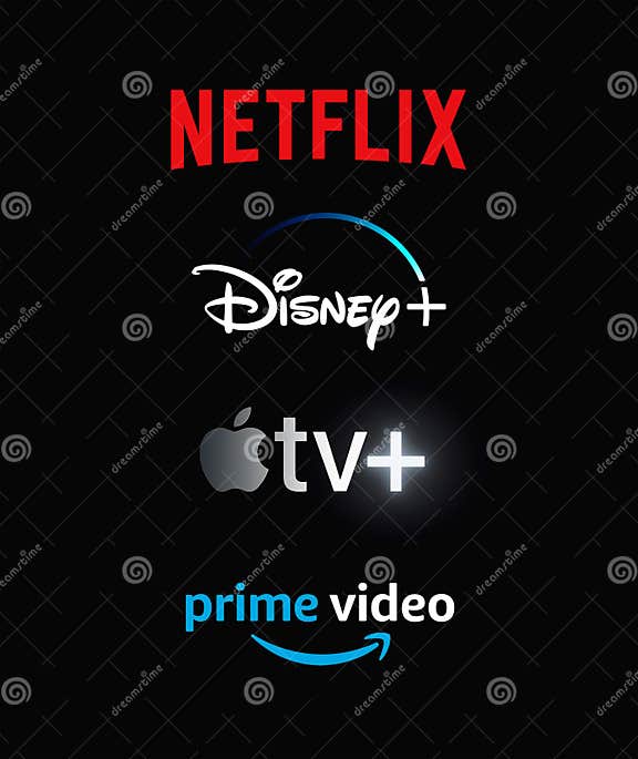 Video on Demand Streaming Services Editorial Stock Image - Illustration ...