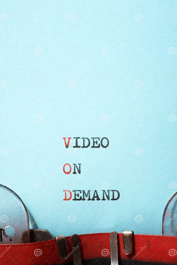 Video on demand stock image. Image of line, retro, request - 236518761