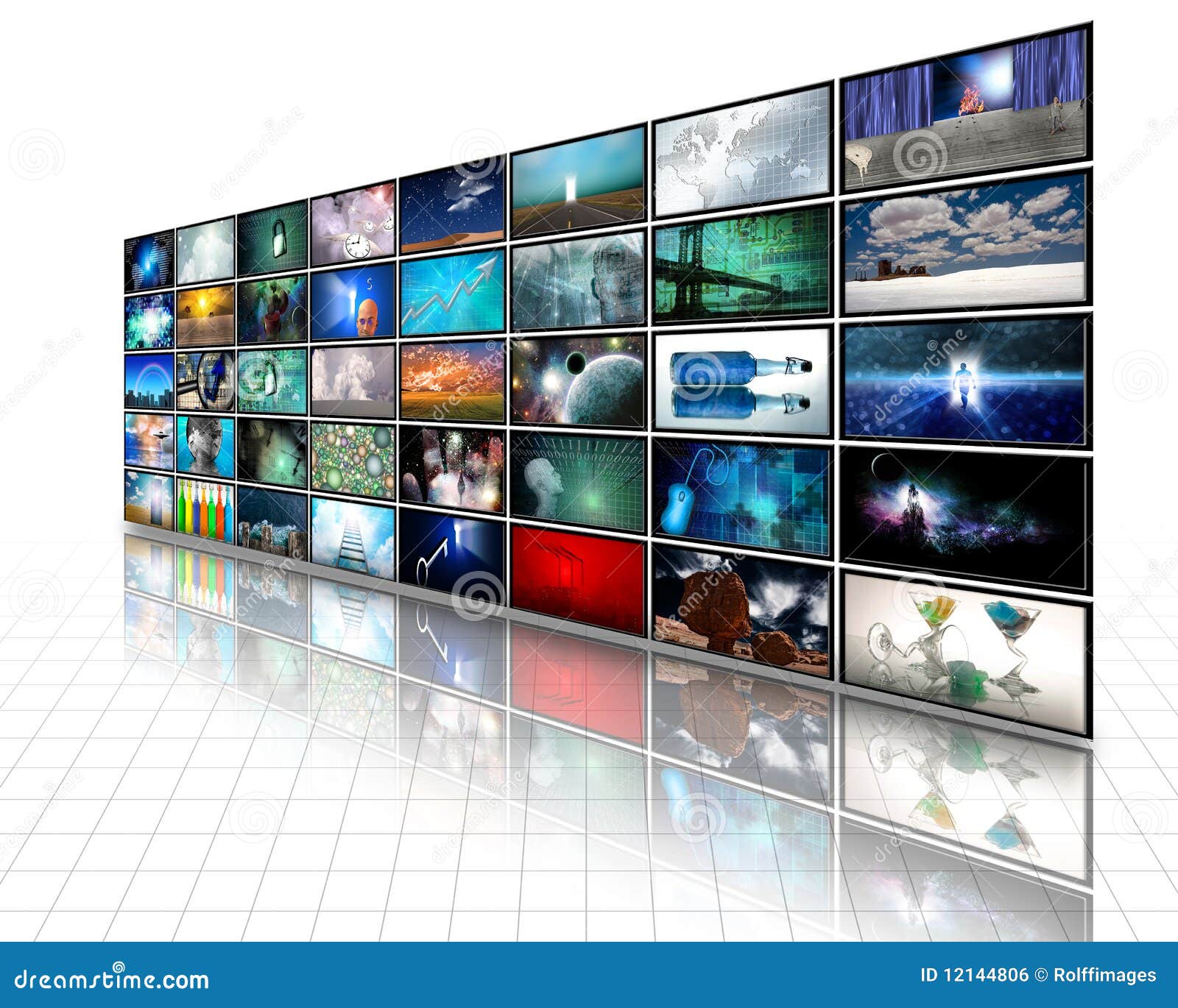 Video Display stock illustration. Illustration of hdtv - 12144806