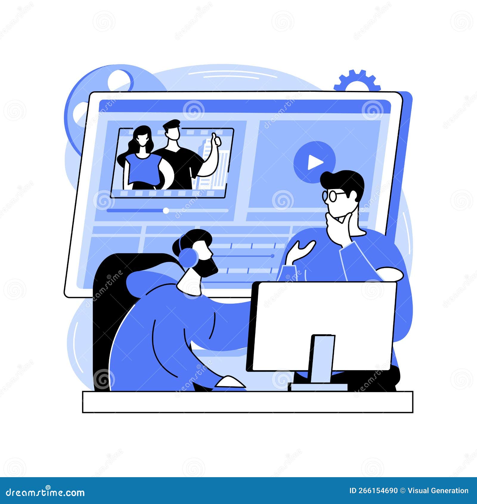 Video Editing Software Isolated Cartoon Vector Illustrations. Stock ...