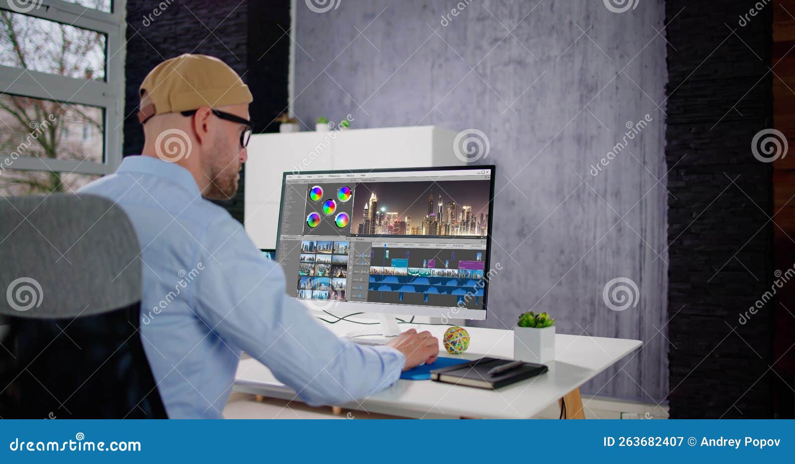 Video Editor Computer Software Stock Image - Image of edition, montage ...