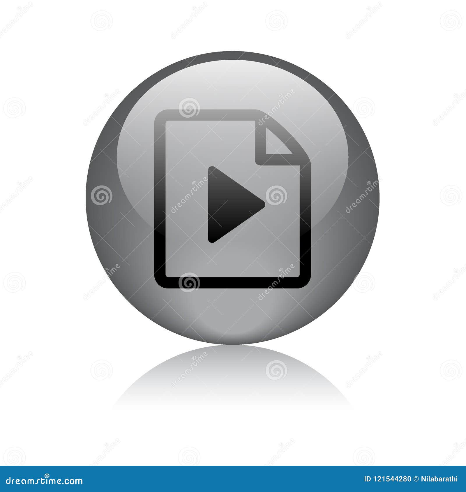 Video file format icon stock illustration. Illustration of compressed ...