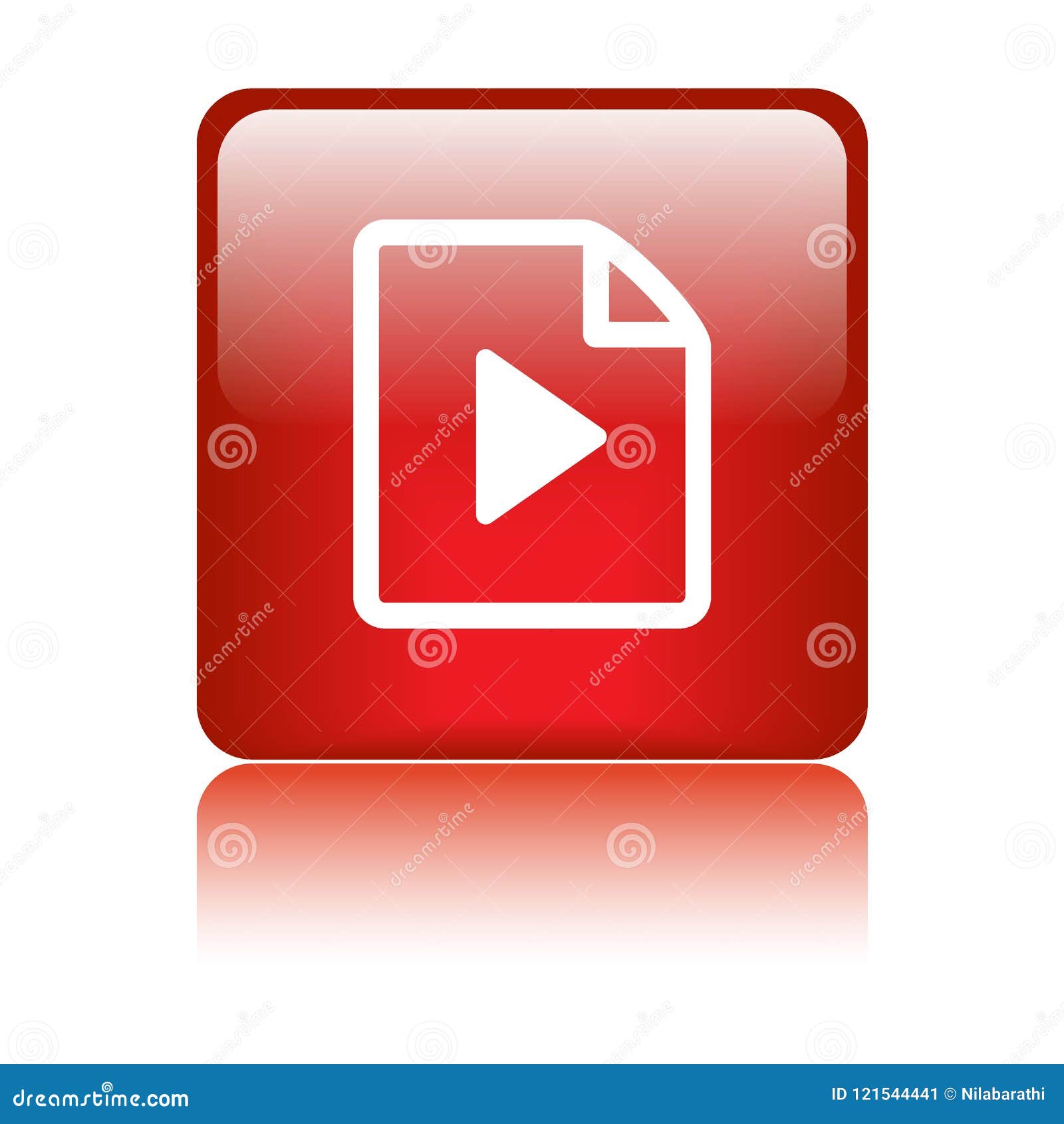 Video file format icon stock illustration. Illustration of applications ...