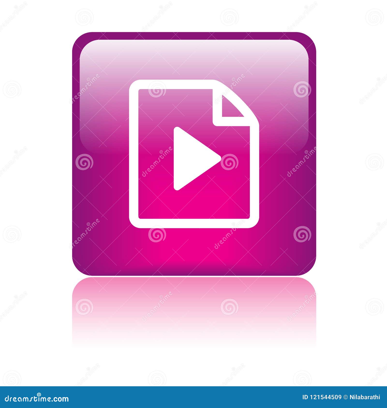 Video file format icon stock illustration. Illustration of documents ...