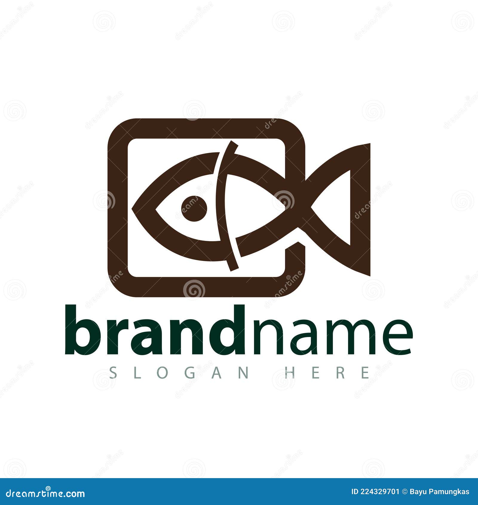 Video Fish Logo Icon Vector Stock Vector - Illustration of designer ...