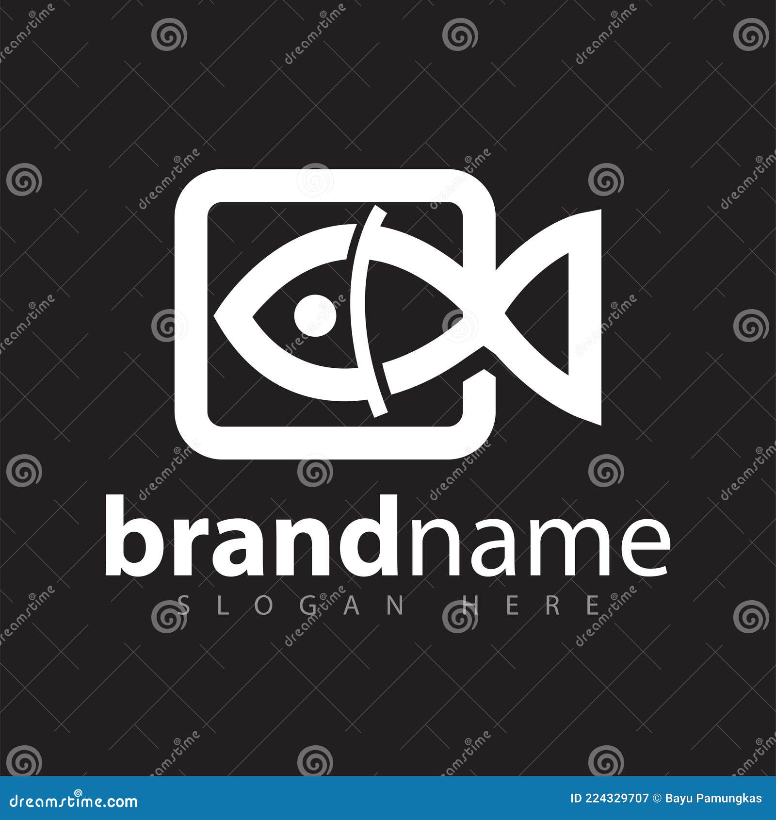 Video Fish Logo Icon Vector Stock Vector - Illustration of creative ...