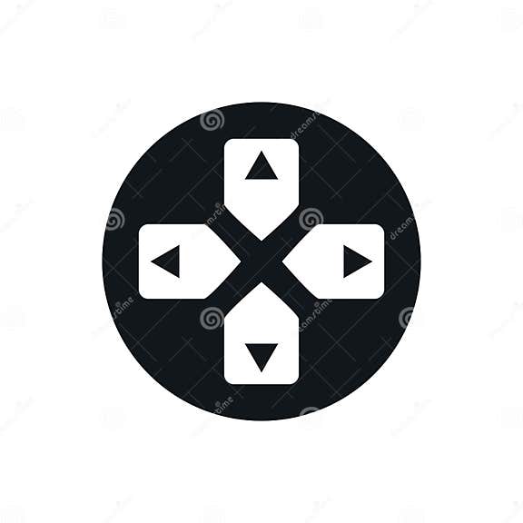 Video Game Arrows Button Control Stock Vector - Illustration of ...