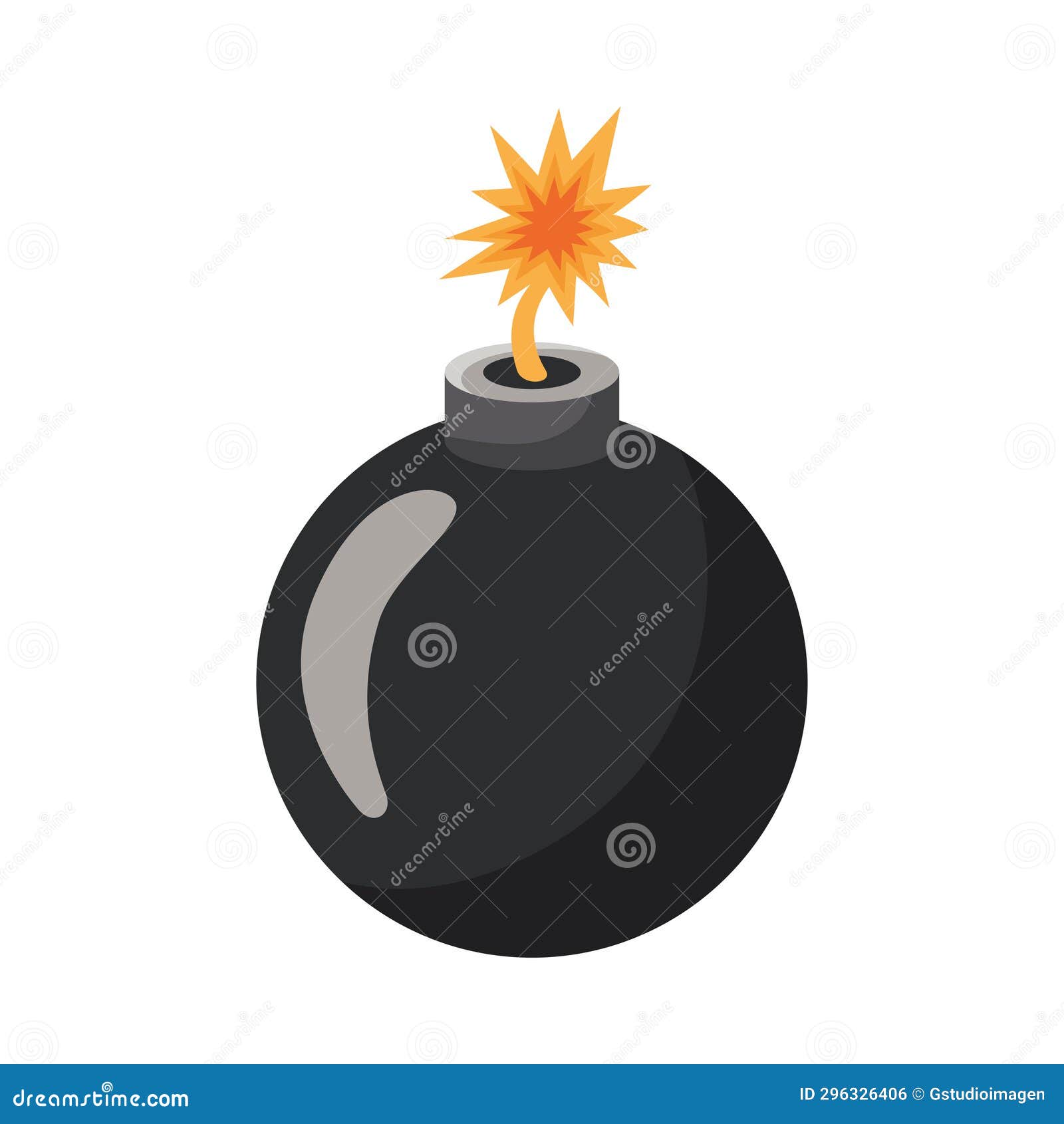 Video game bomb stock vector. Illustration of explode - 296326406