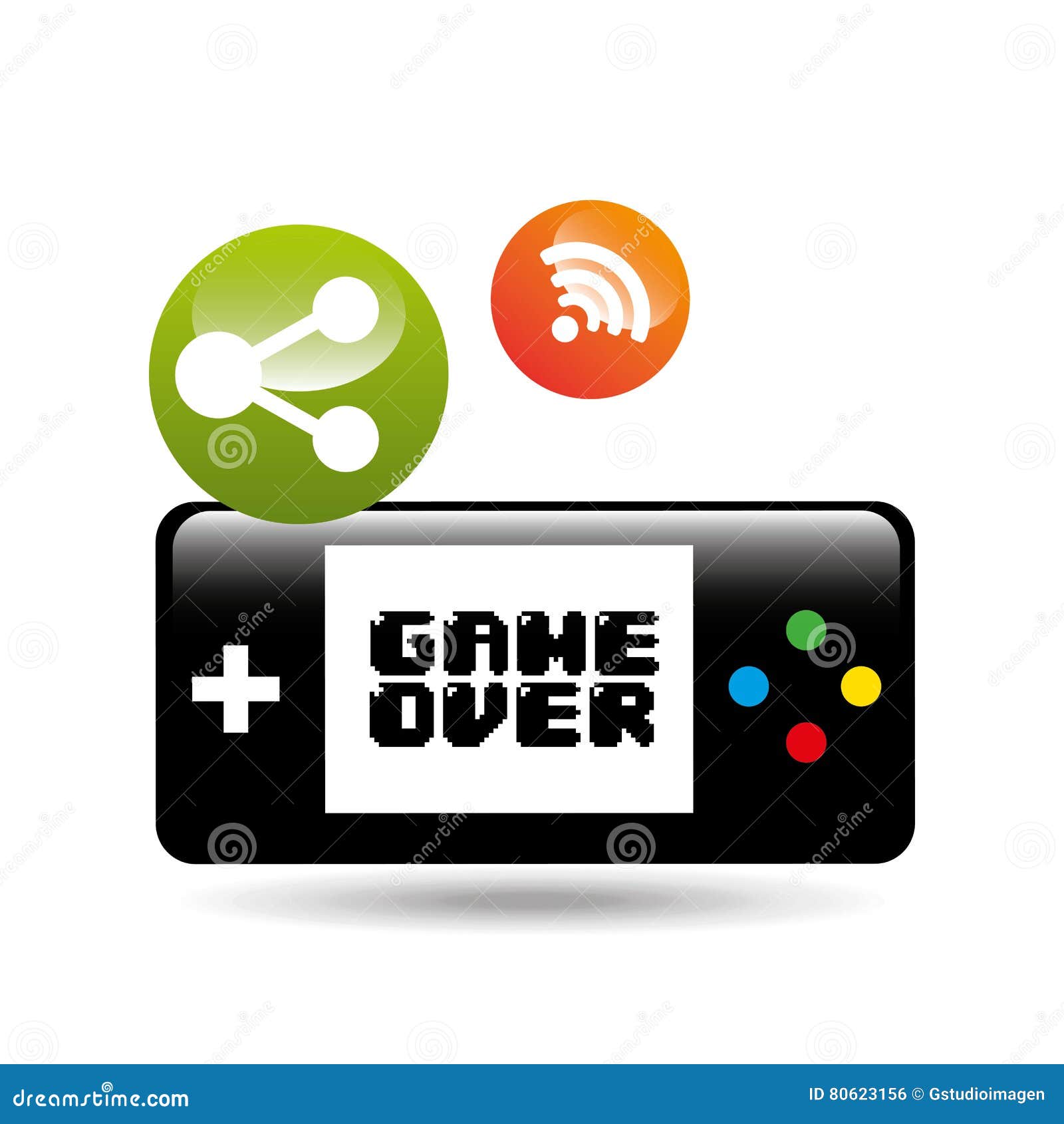 Video Game Connection Share Icon Design Stock Illustration ...