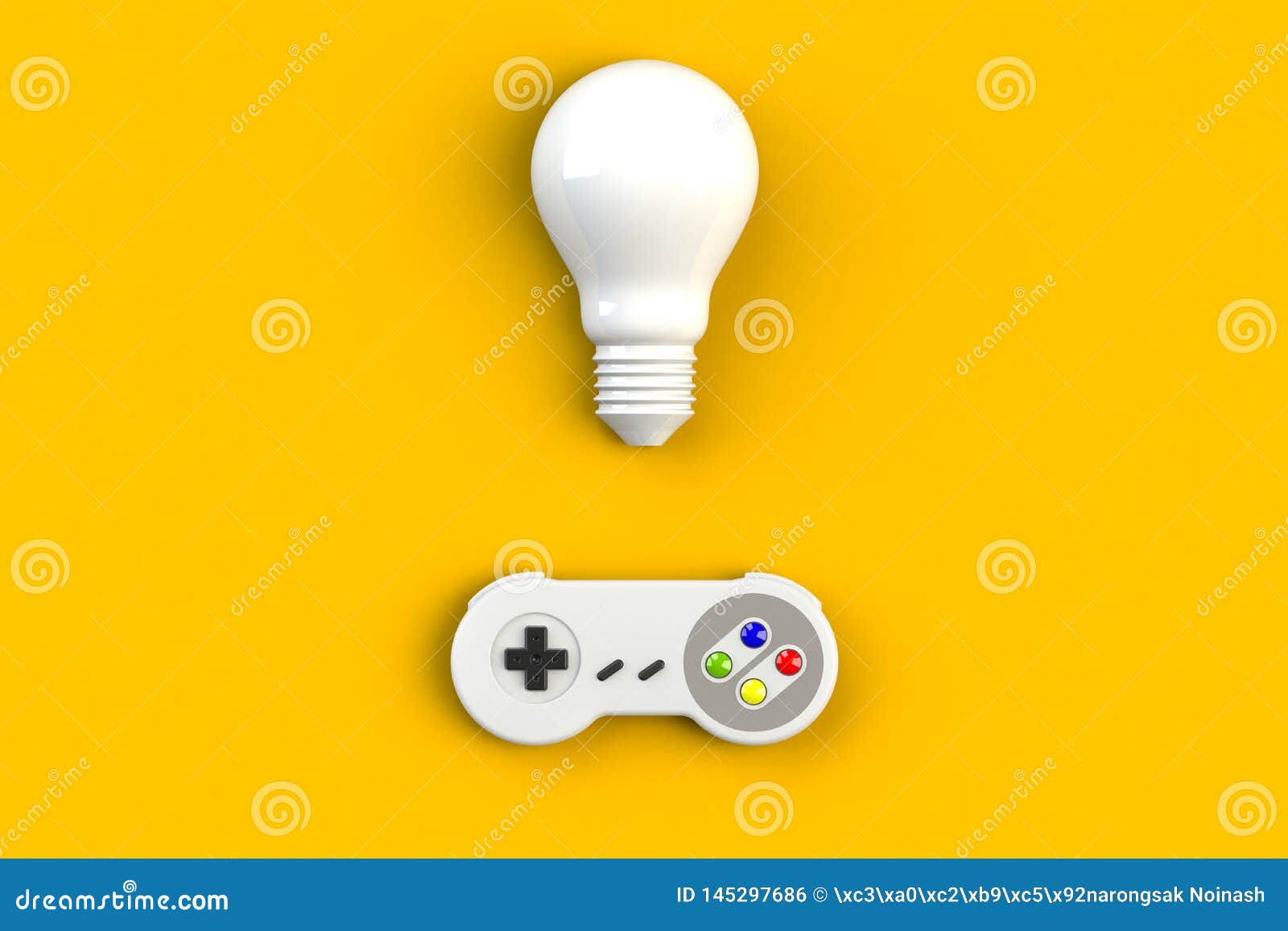 Video Game Console GamePad. Gaming Concept. Top View Retro Joystick ... Video Game Console GamePad. Gaming Concept. Top View Retro Joystick ...