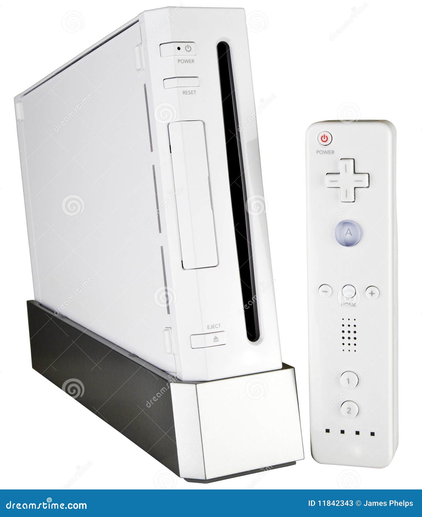 Video Game Console and Hand Controller Stock Image - Image of console ...