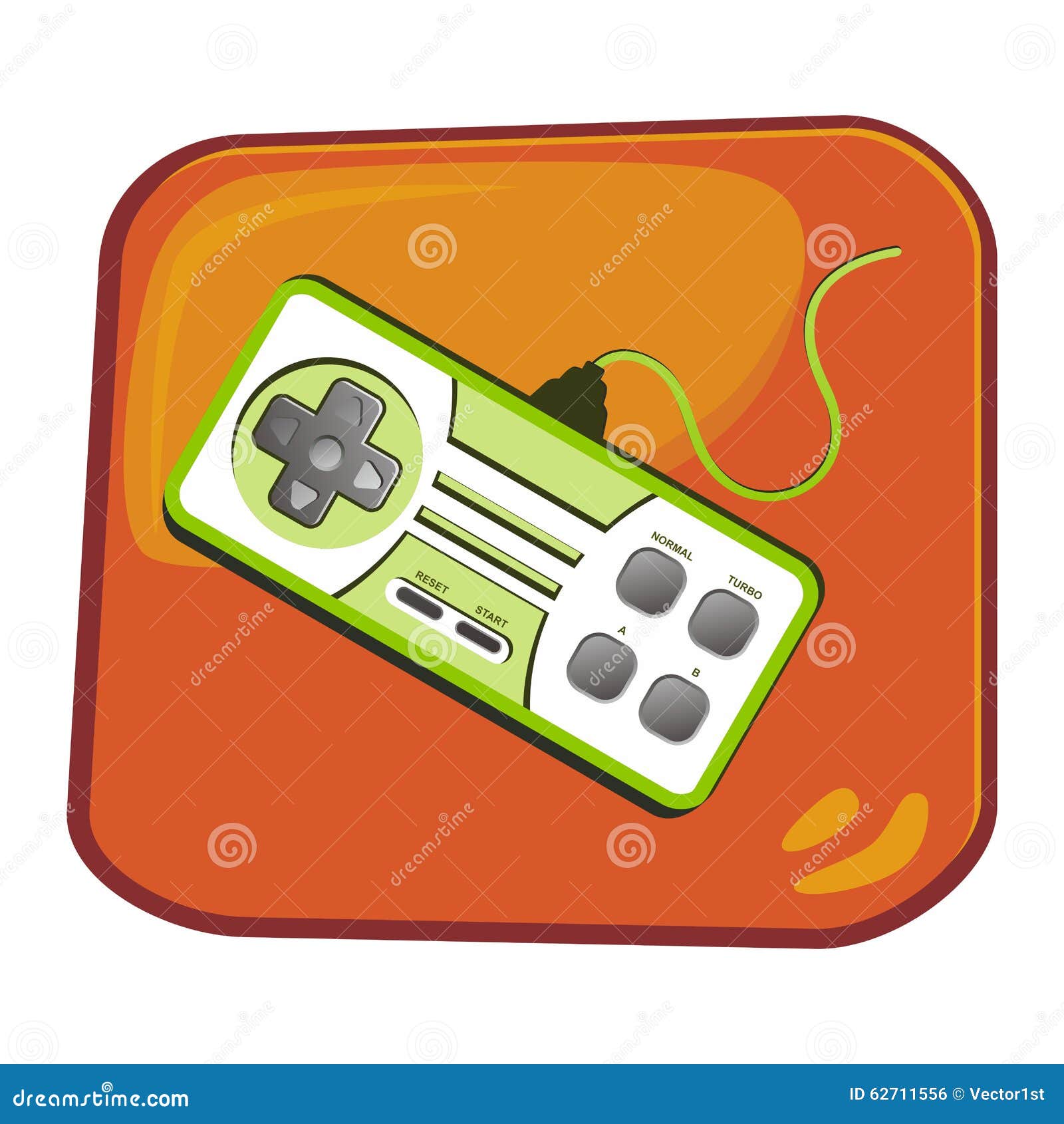 Video Game Console Theme Art Stock Illustration - Illustration of game ...