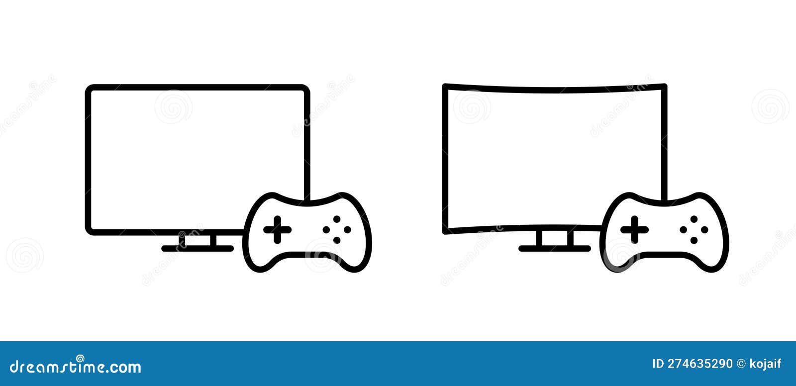 Video Game Console Vector Icon Set. Gaming Controller Symbol Stock ...