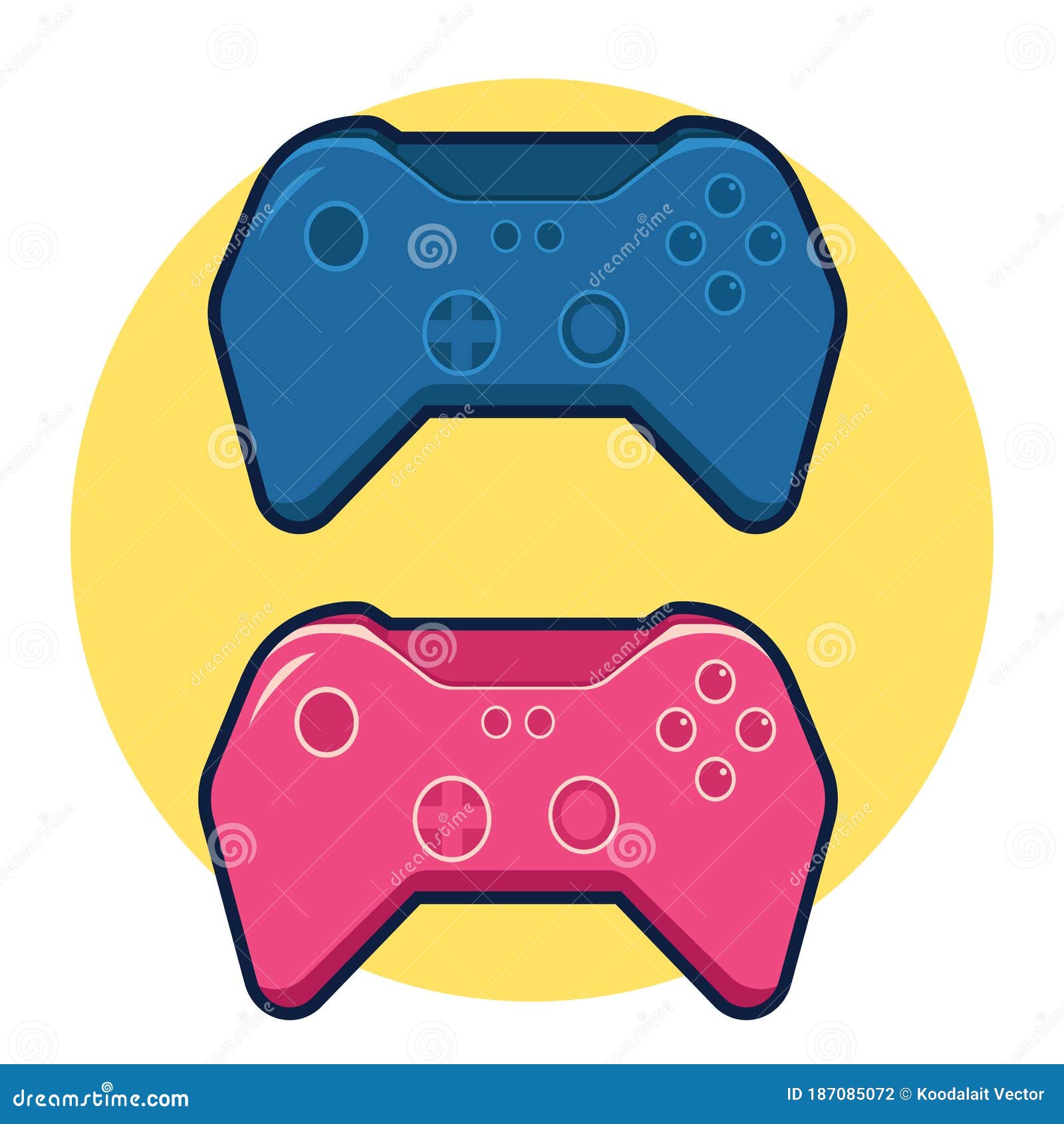 Video Game Console Vector Illustration Stock Vector - Illustration of ...