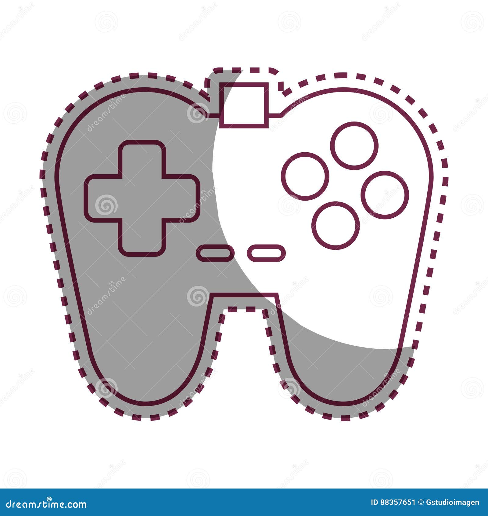 Video game control icon stock vector. Illustration of vector - 88357651