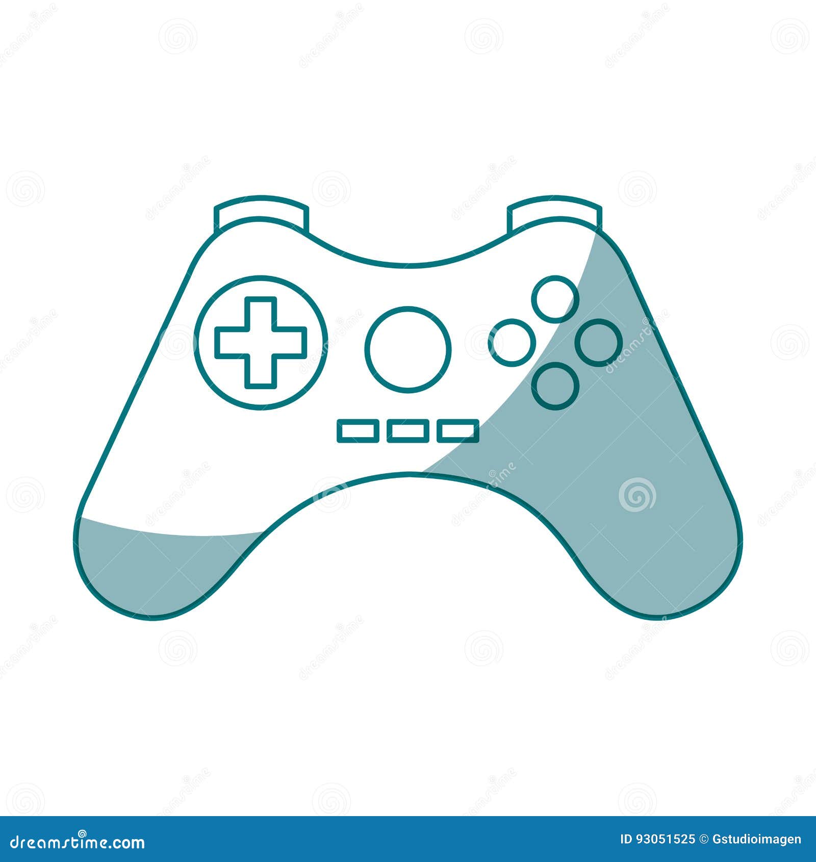 Video game control icon stock vector. Illustration of direction - 93051525