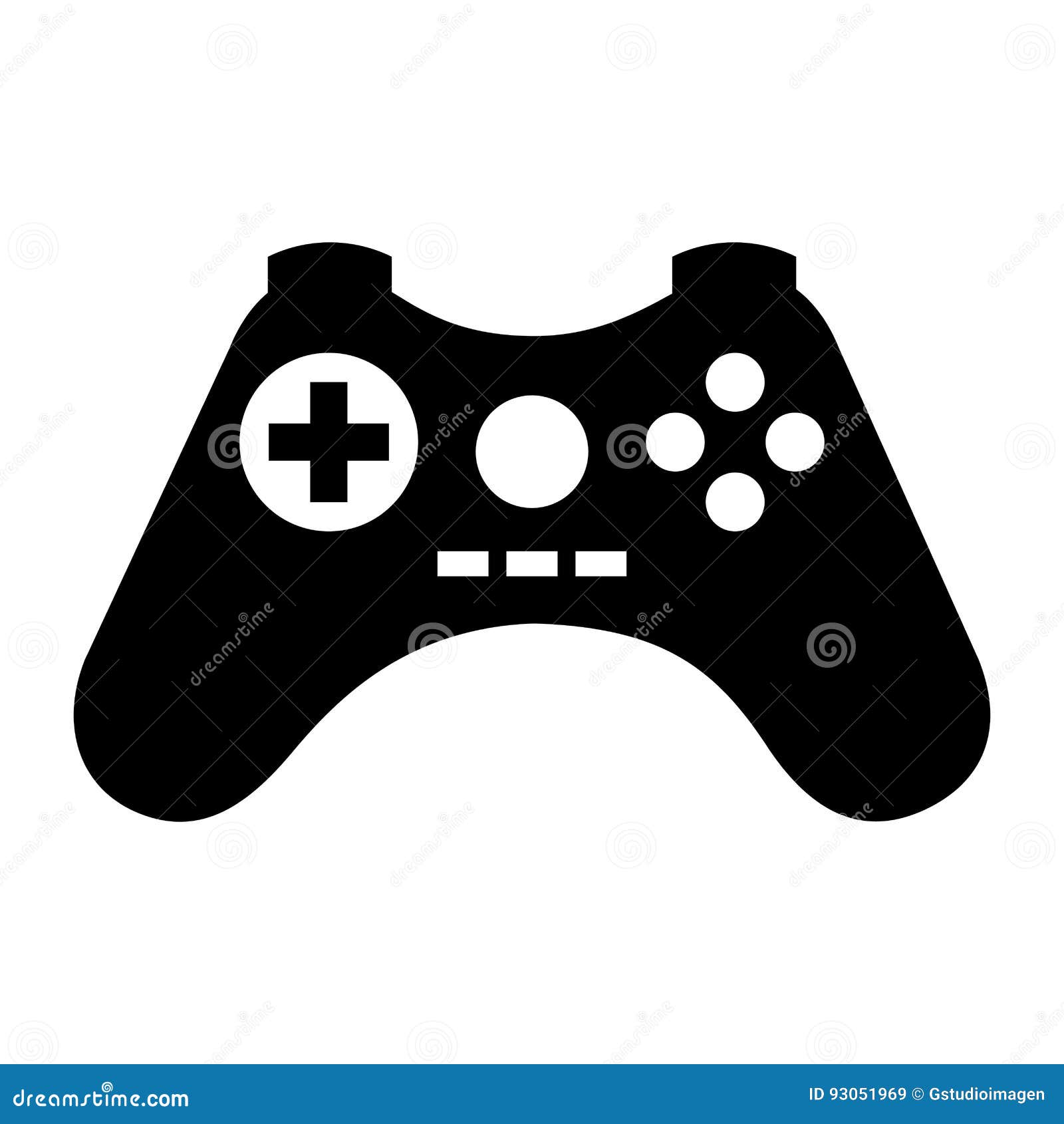 Video game control icon stock vector. Illustration of play - 93051969