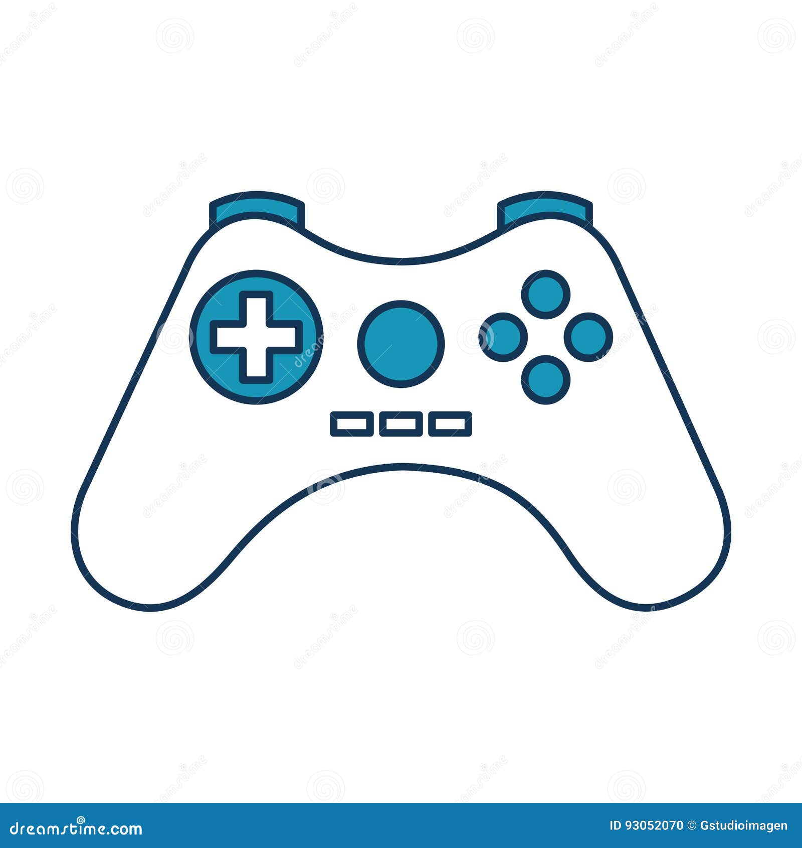 Video game control icon stock vector. Illustration of leisure - 93052070