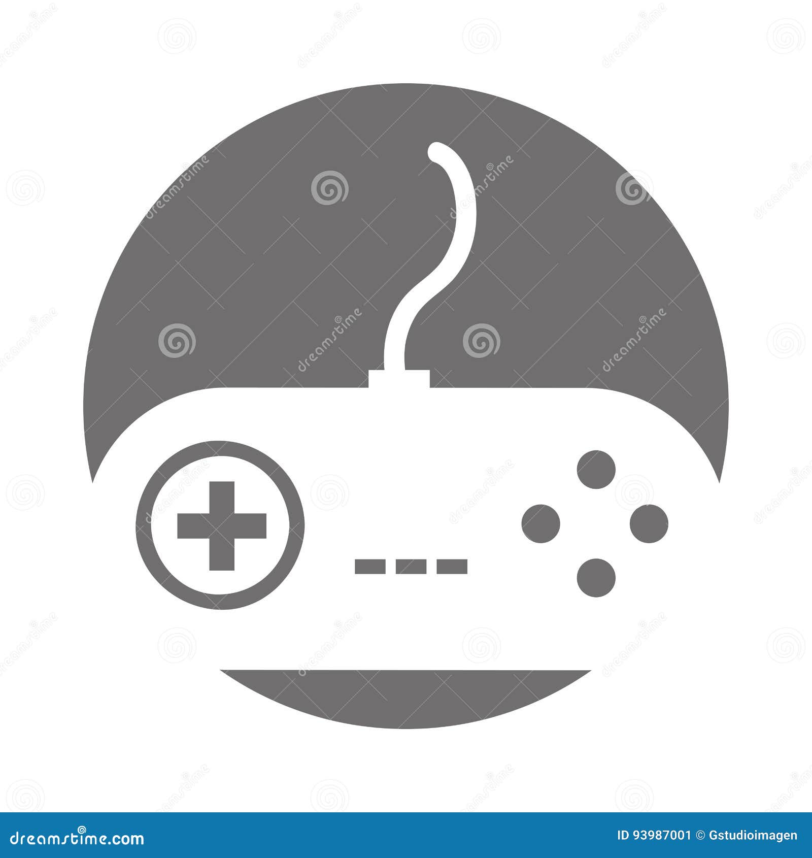Video game control icon stock vector. Illustration of gaming - 93987001