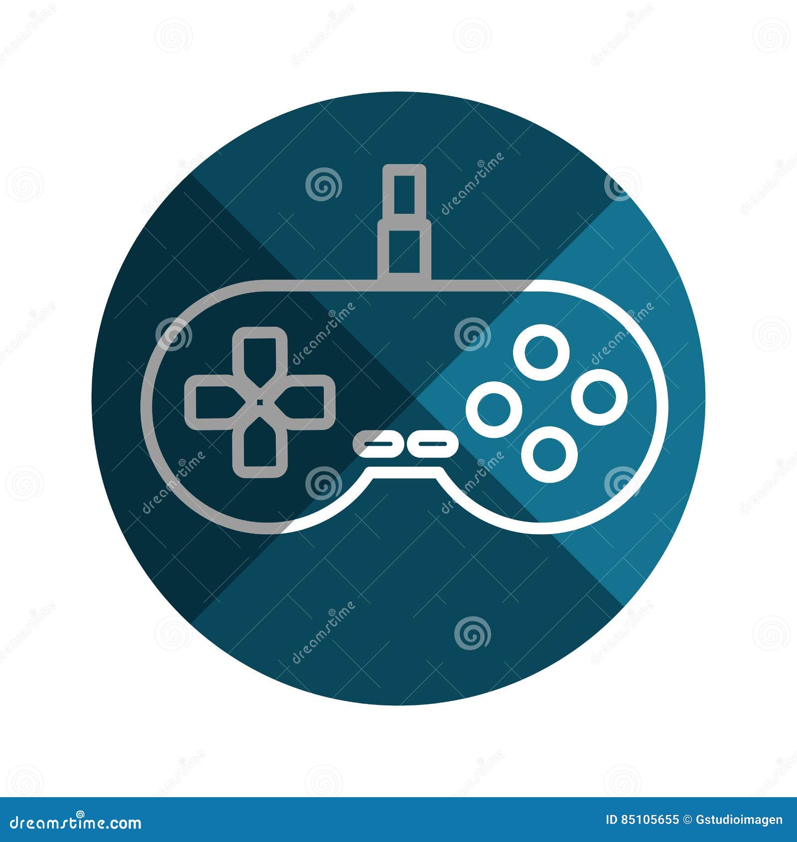 Video Game Control Isolated Icon Stock Illustration - Illustration of ...