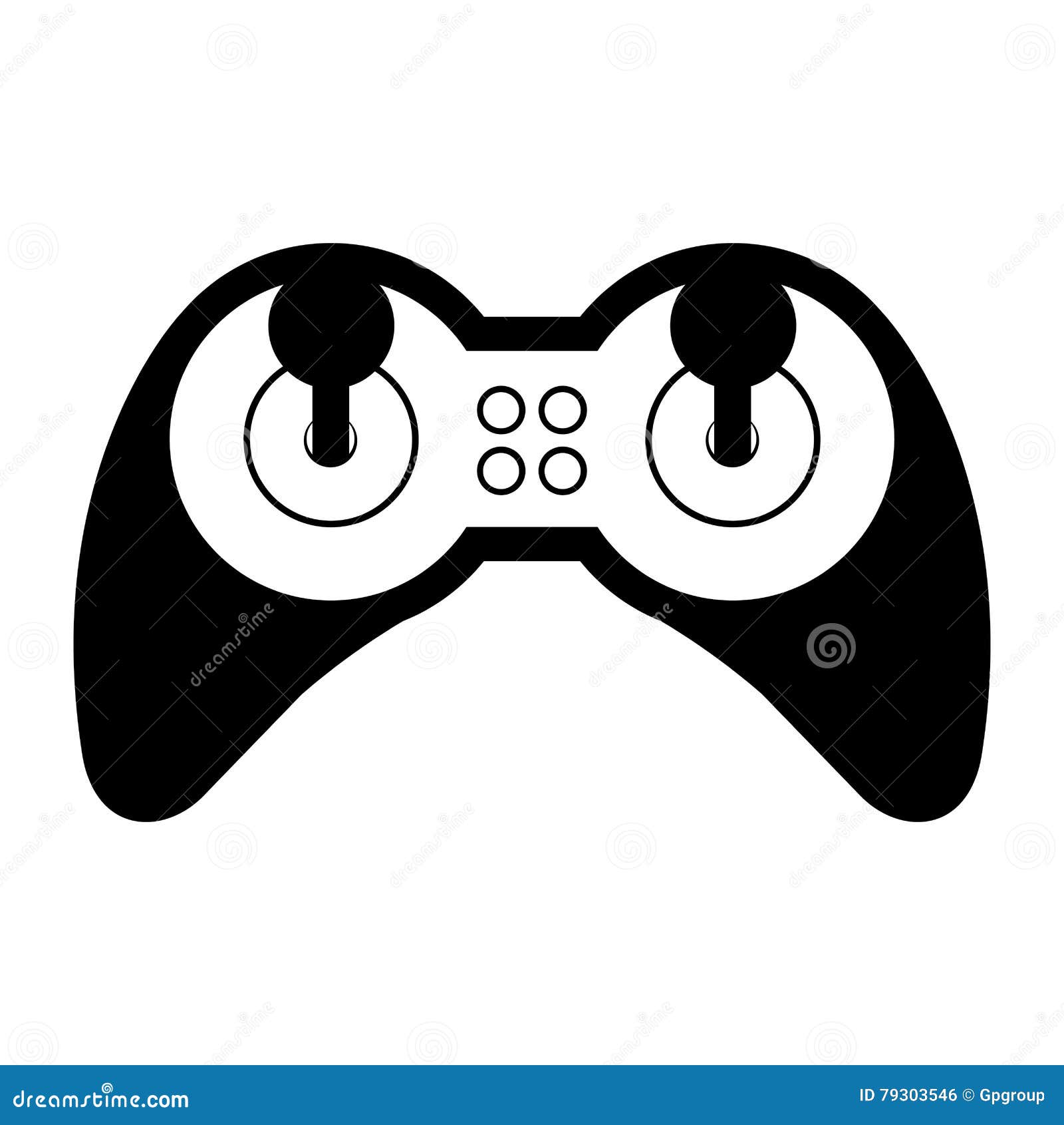 Video game control stock vector. Illustration of amusement - 79303546