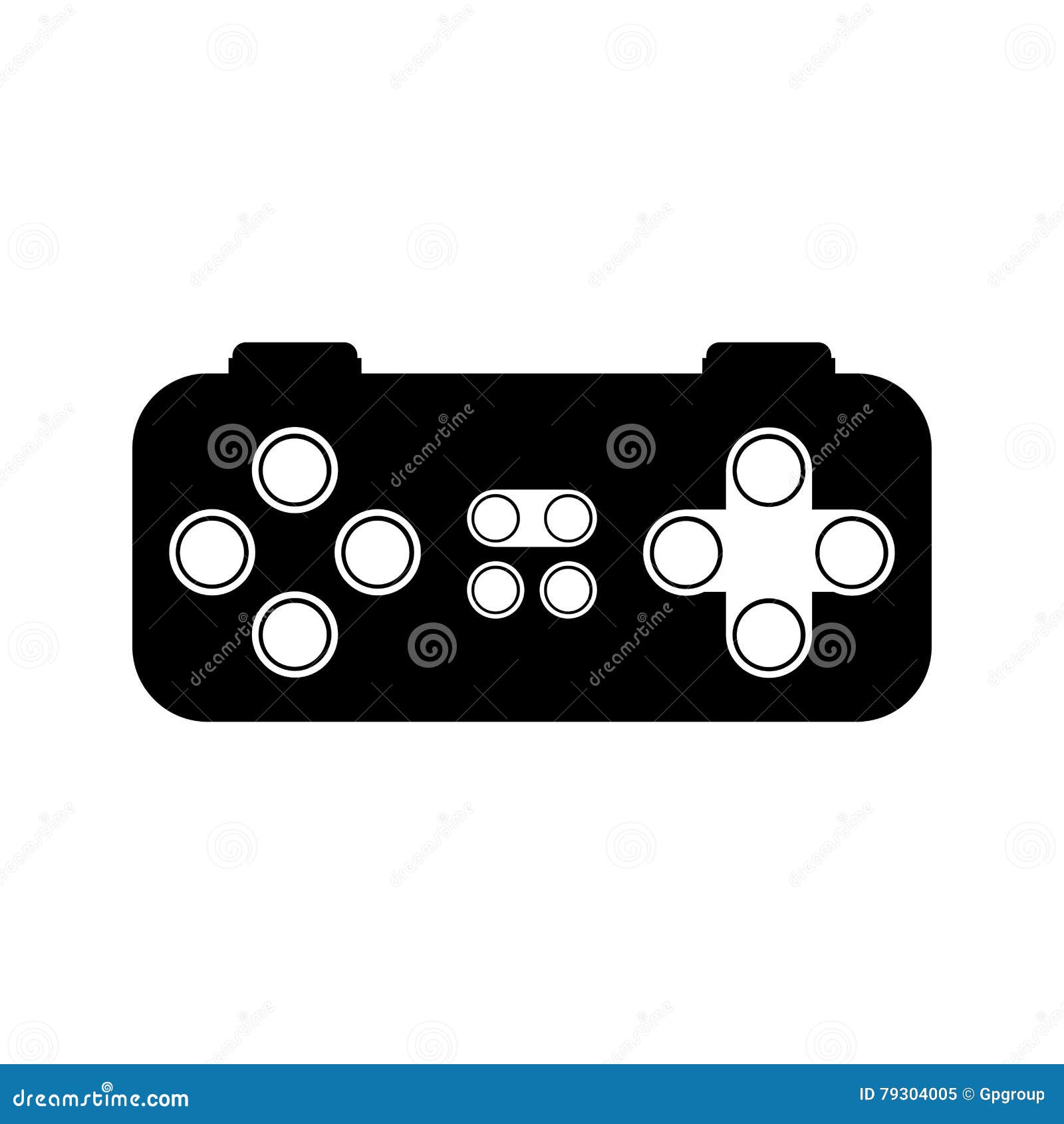Video game control stock vector. Illustration of cable - 79304005