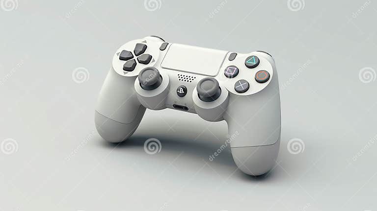 Video Game Controller on Blank White Background , Generative Ai Stock ...