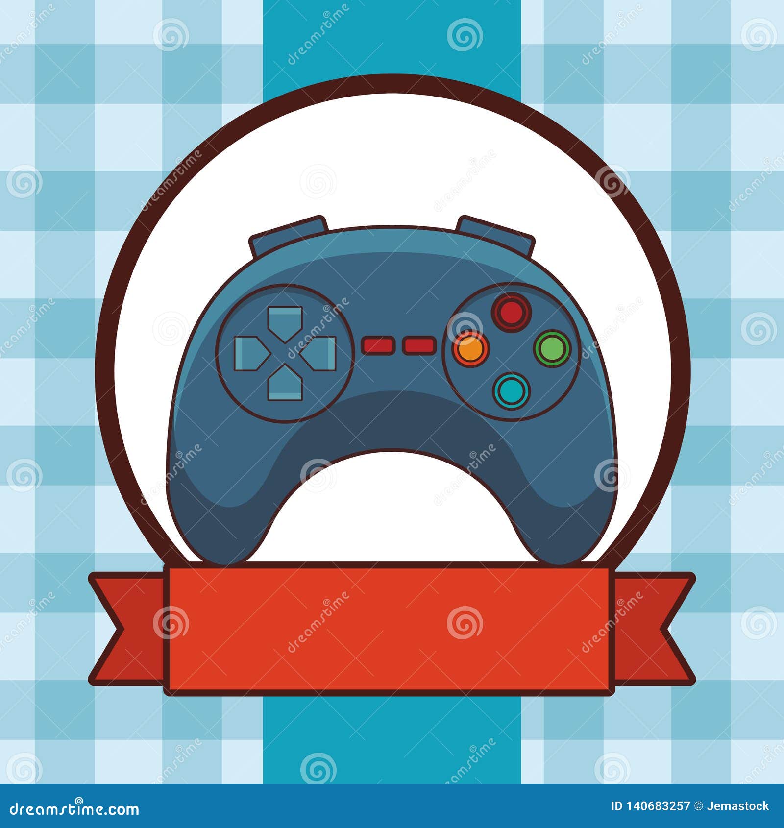 Video Game Controller Cartoon Stock Vector - Illustration of control ...