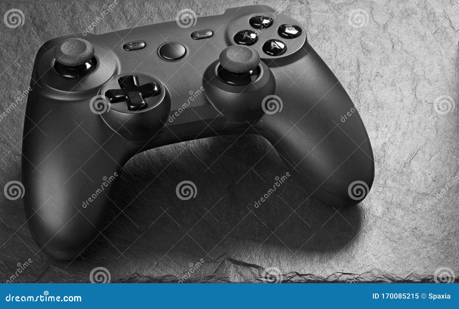 Video Game Controller for Game Console Stock Image - Image of black ...