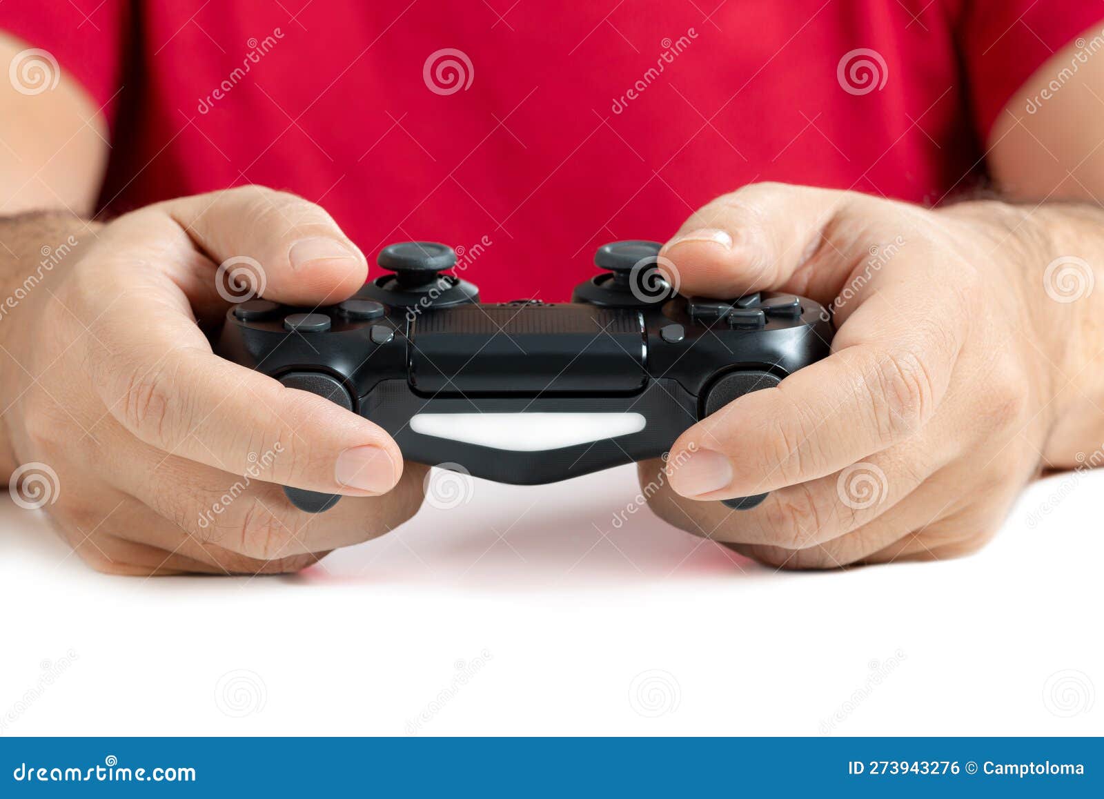Video Game Controller in Hands Stock Photo - Image of equipment, dark ...