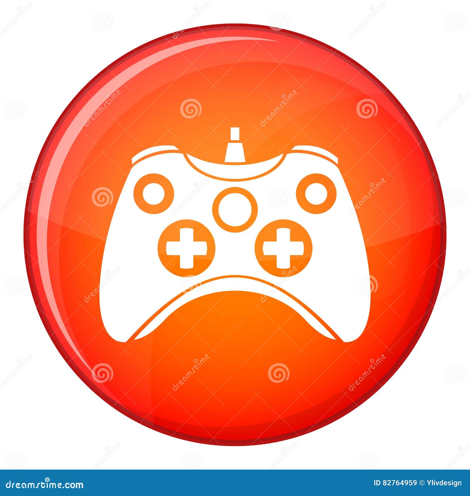 Video Game Controller Icon, Flat Style Stock Vector - Illustration of ...
