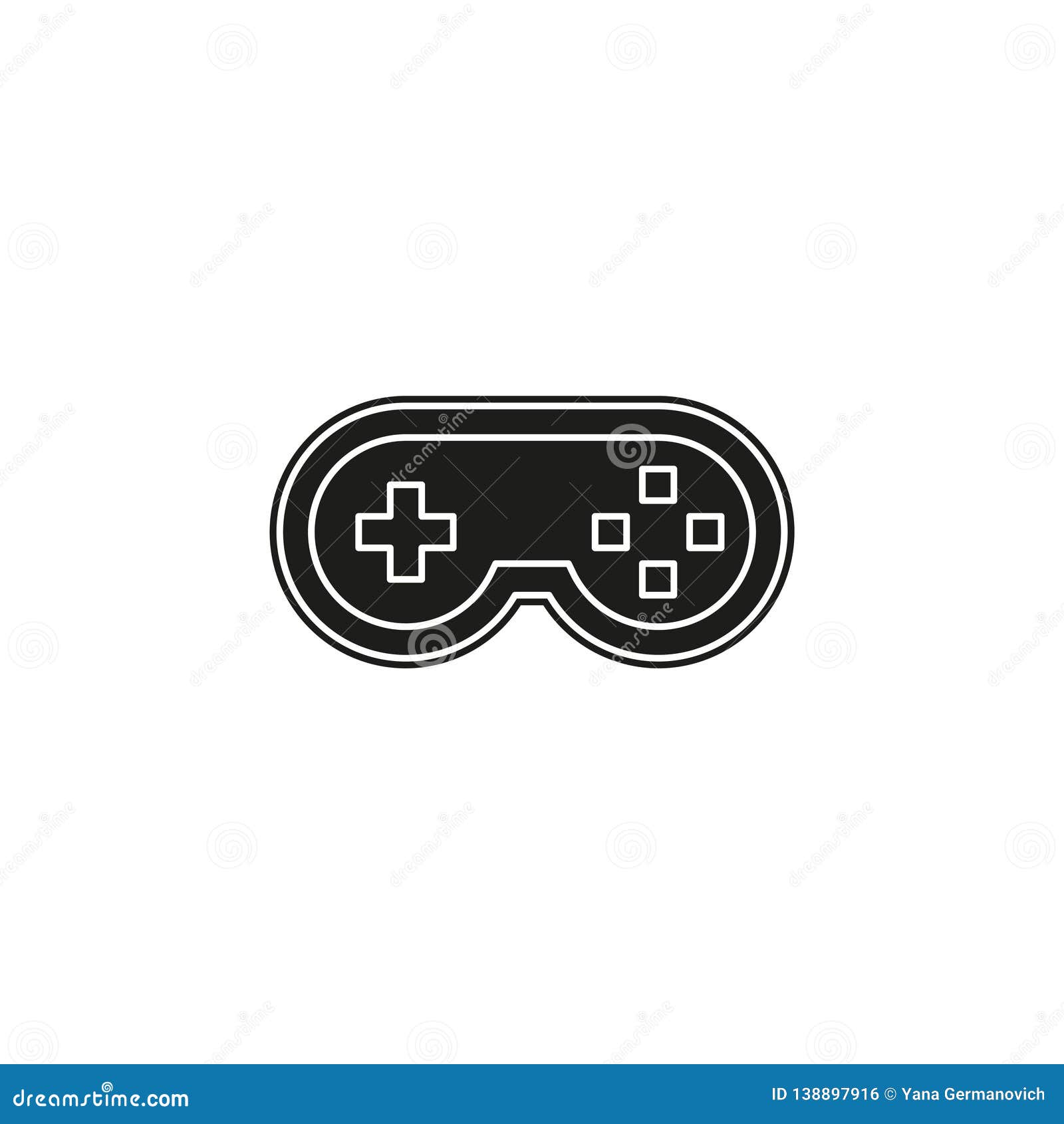 Video Game Controller Icon - Joystick, Game Play Icon Stock ...