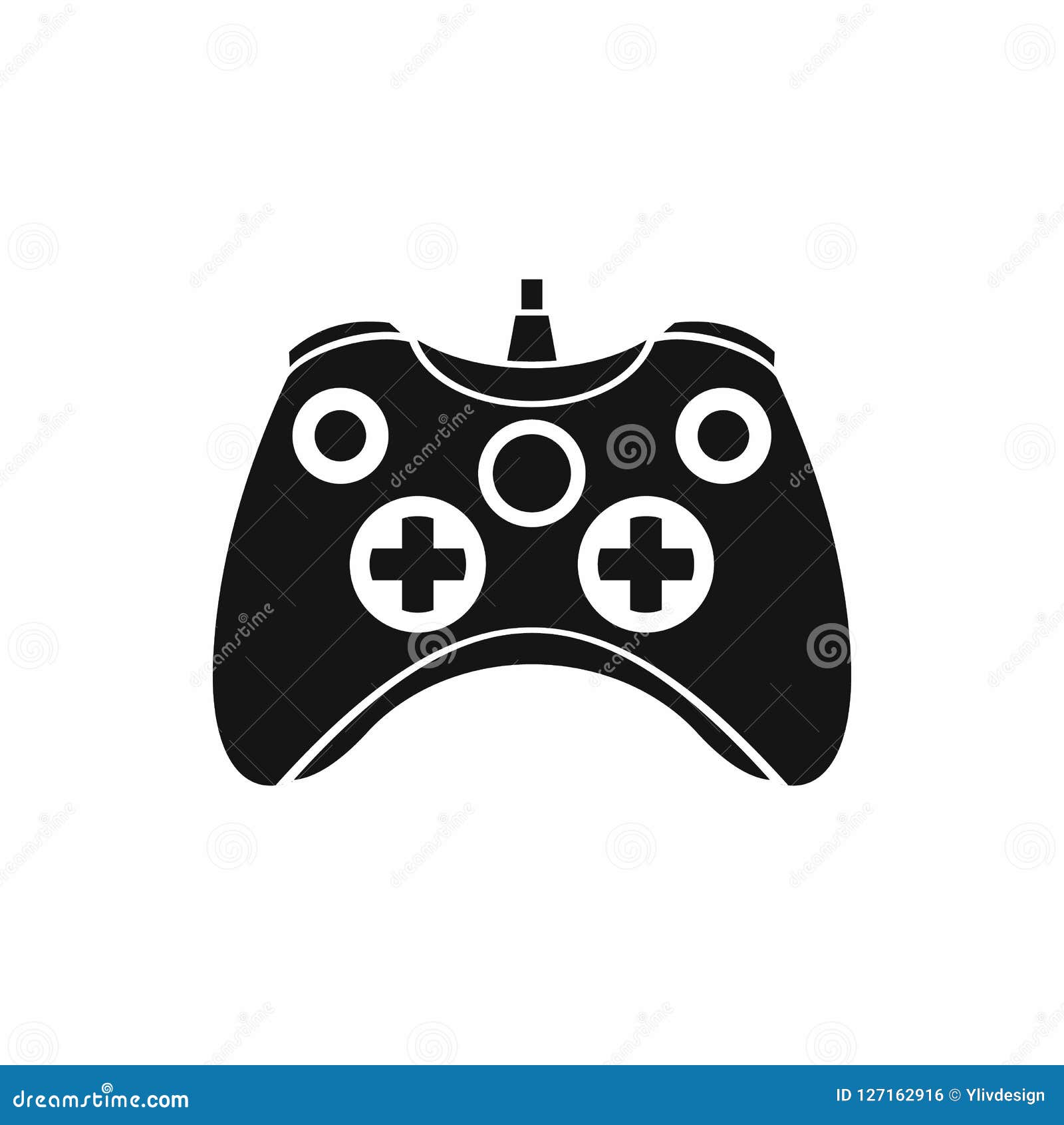 Video Game Controller Icon, Simple Style Stock Illustration ...