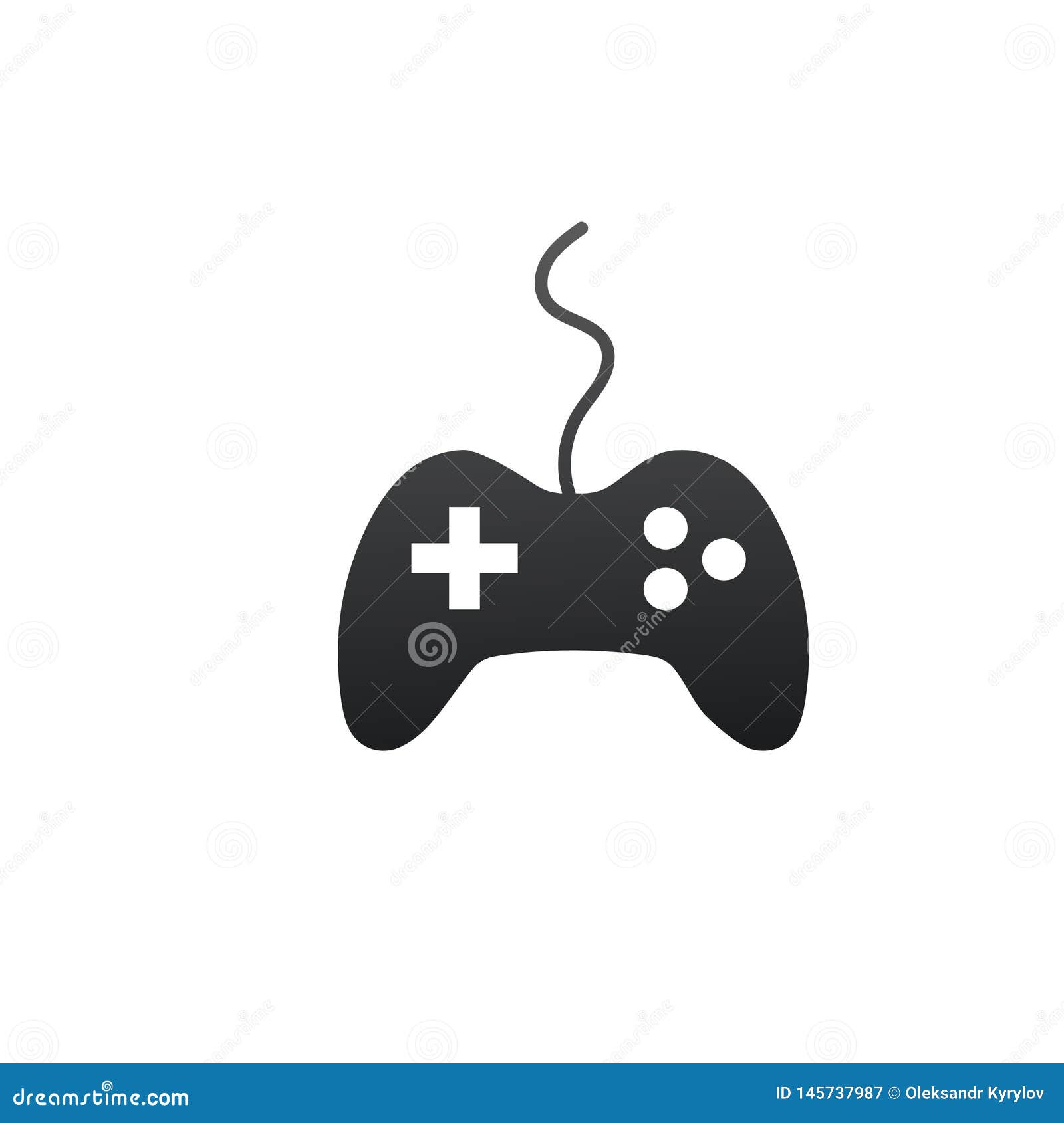 Video Game Controller Icon. Vector Illustration Isolated on White ...
