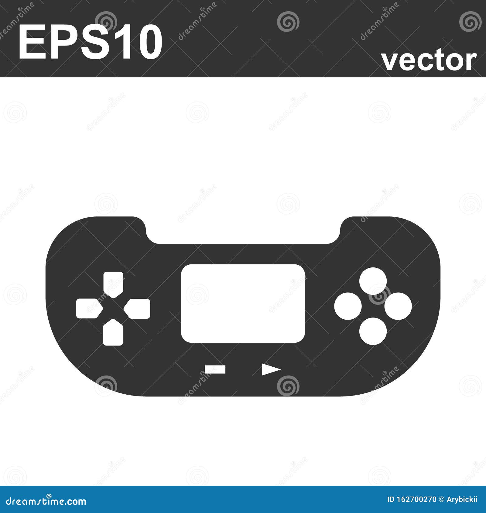 Video Game Controller Icon on White. Vector Sign for Design Stock ...