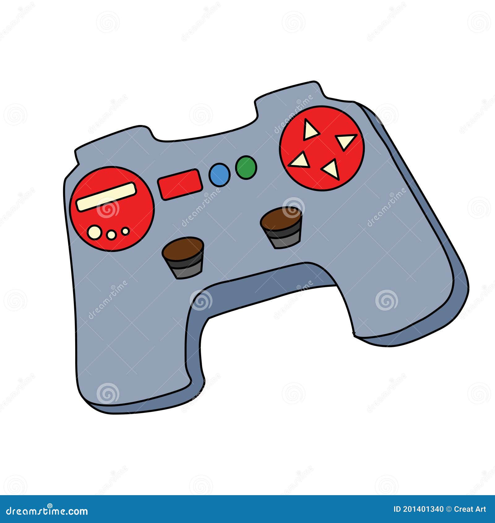 Video Game Controller Illustration Stock Vector - Illustration of ...