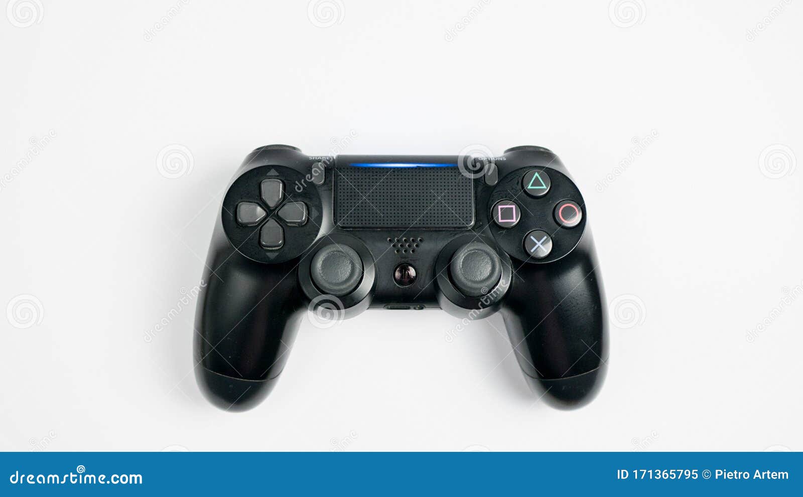 Video Game Controller Isolated on White Background Stock Image - Image ...