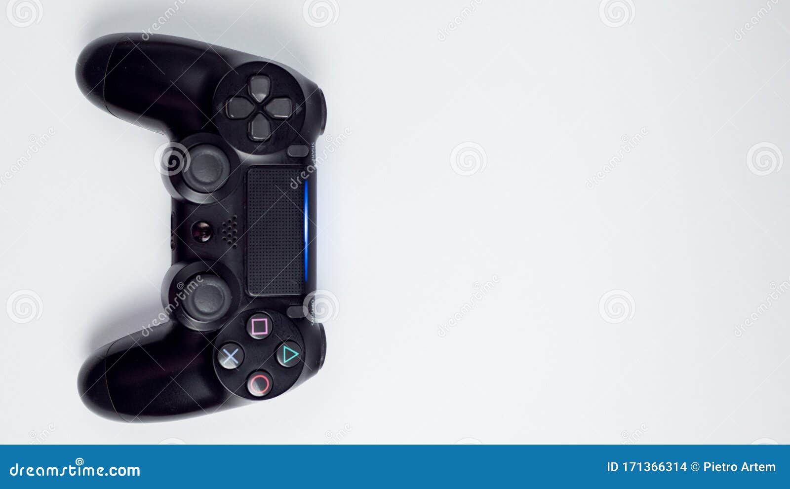 Video Game Controller Isolated on White Background Stock Photo - Image ...