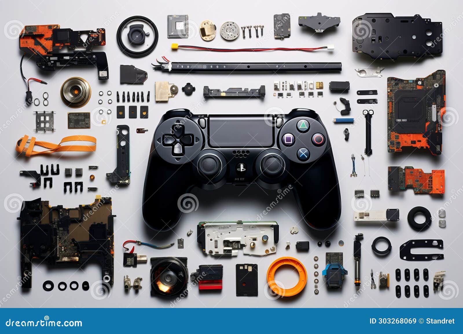 Video Game Controller Knolling Layout, Deconstructed. Beautiful ...