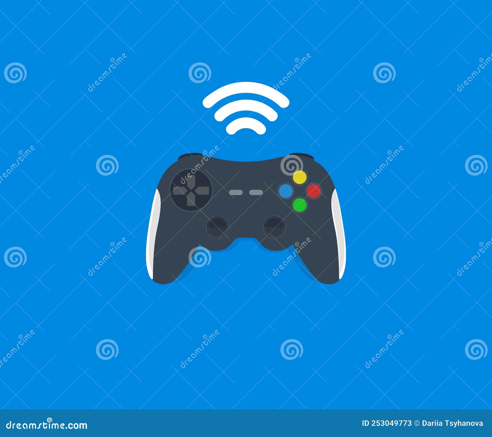 3D Animation. Gamepad Symbols Background. Animated Symbol In Black ...