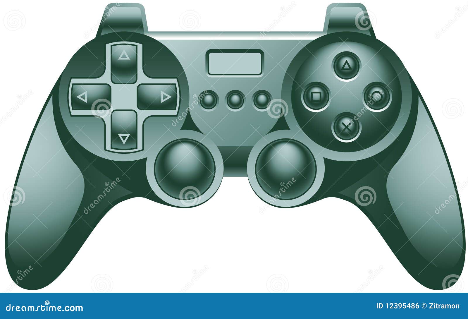 Video Game Controller Pad stock vector. Illustration of controller ...