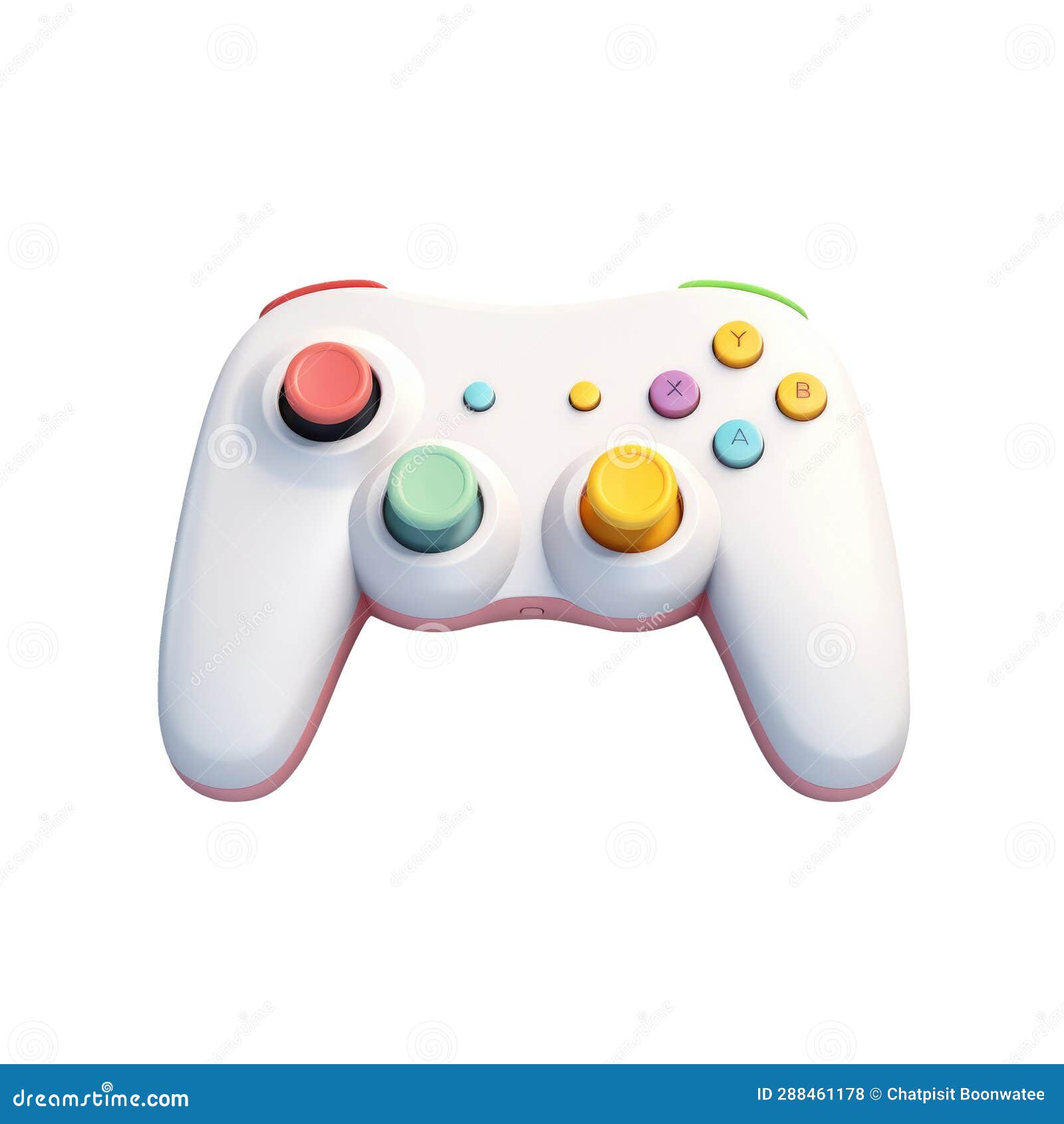 Video Game Controller, a Simple 3D Joystick Image. Stock Vector ...