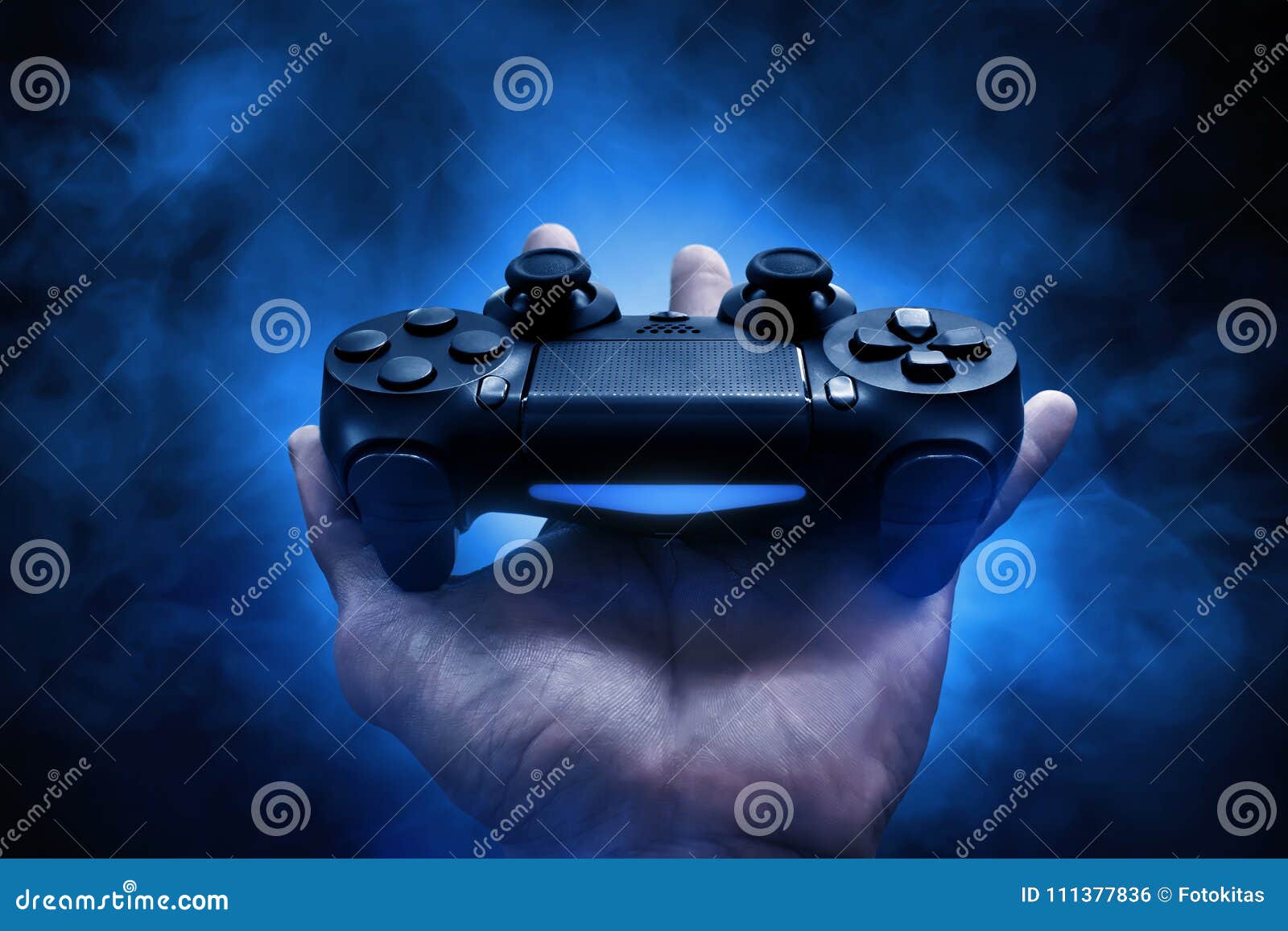 Video Games Controller on Smoke Background Stock Photo - Image of ...