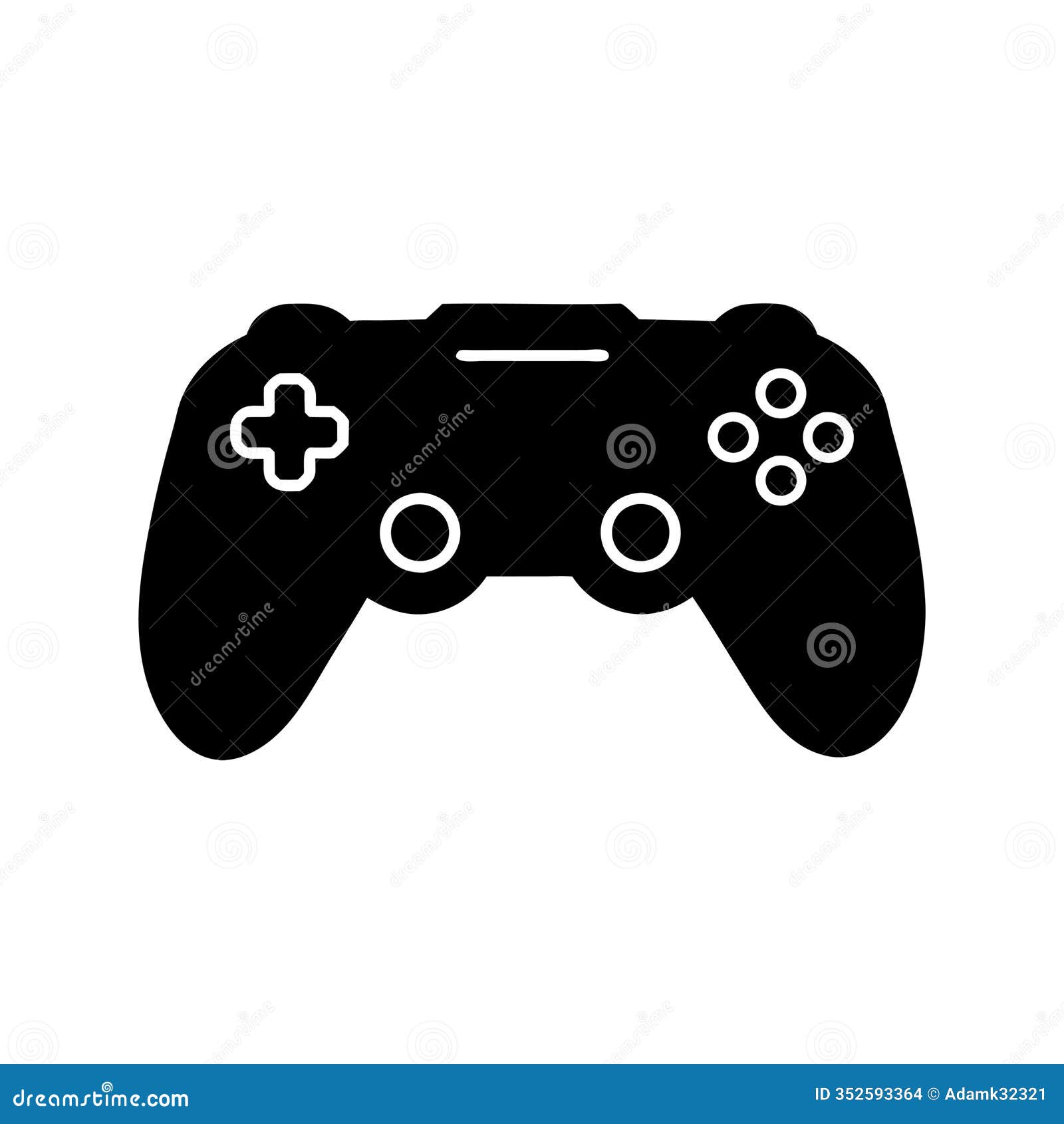 Video Game Controller Vector for Gaming Design and Merchandise Use ...
