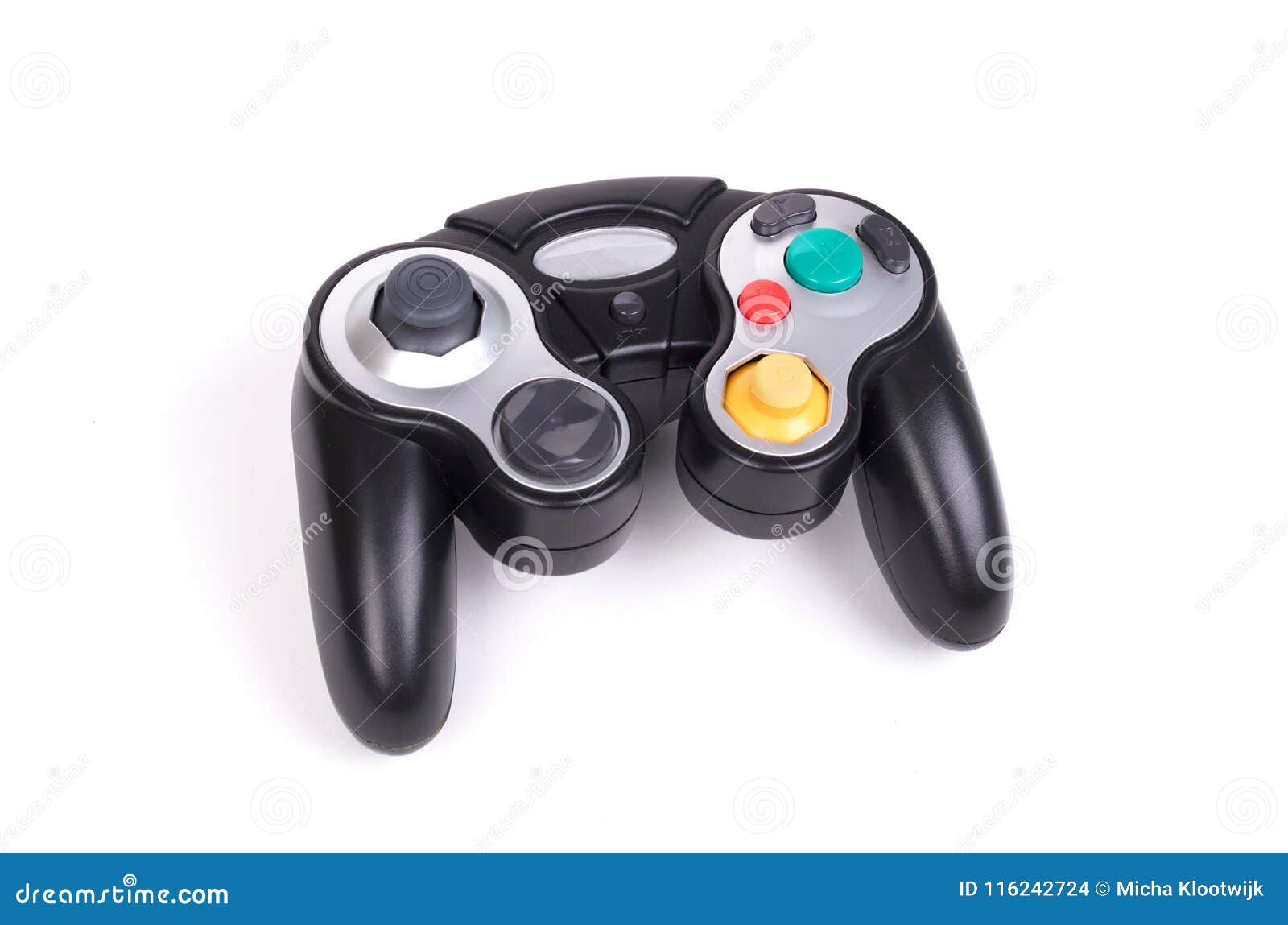 Video Game Controller on White Background Stock Photo - Image of ...